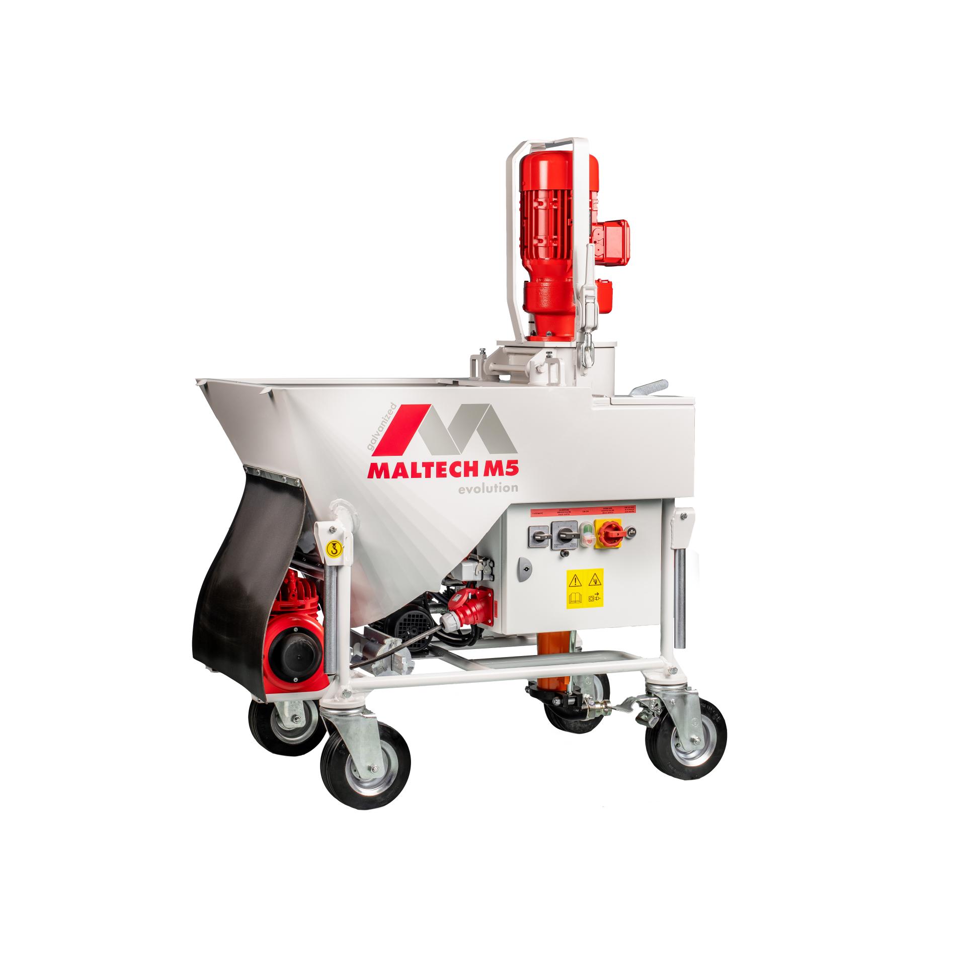 The plastering machine for all types of plaster: M5 evolution